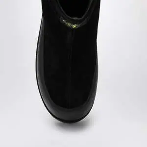 Stone Island Suede Ankle Boots With Logo Detail