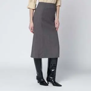MAISON MARGIELA Wool Midi Skirt