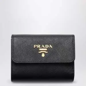 Prada Small Saffiano Wallet - Black