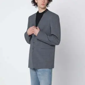 MAISON MARGIELA Mélange Wool-blend Single-breasted Jacket