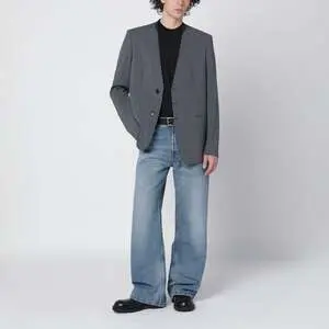 MAISON MARGIELA Mélange Wool-blend Single-breasted Jacket