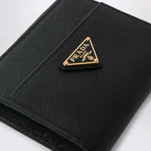 Prada Small Saffiano Leather Zip-around Wallet - Black