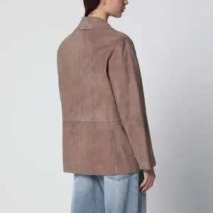 Max Mara Single-breasted Suede Jacket