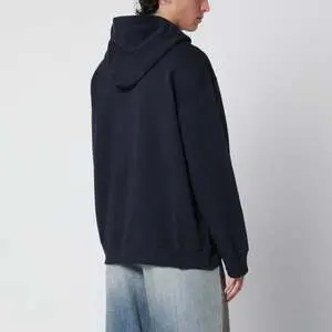 MAISON MARGIELA Navy Cotton Hoodie