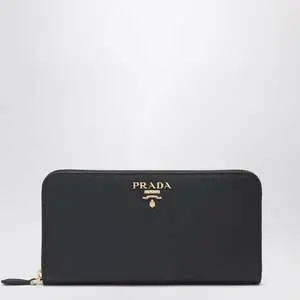 Prada Large Saffiano Wallet - Black