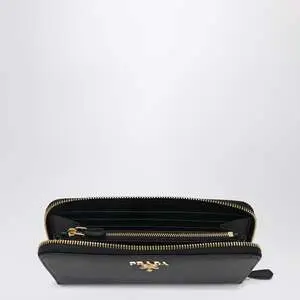 Prada Large Saffiano Wallet - Black