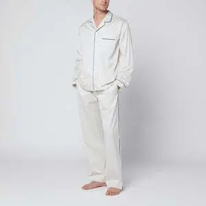 TEKLA Organic Cotton Striped Pajama Trousers