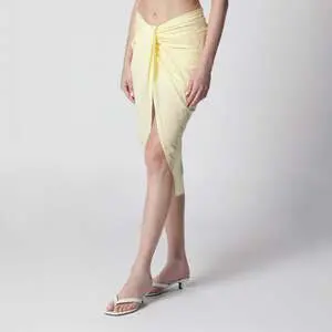 Jacquemus Light Asymmetric Pareo Skirt - Yellow