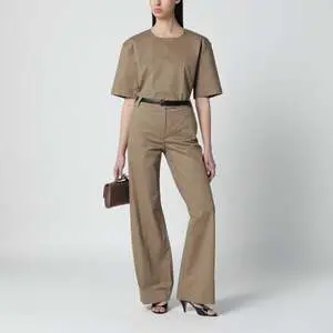 THELATEST Short-sleeve Cotton Top