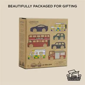LE TOY VAN Educational British Cars Playset
