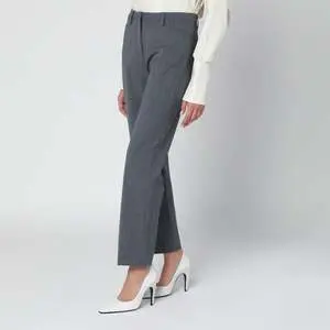 THELATEST Grey Wool-blend Tailored Trousers