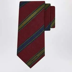 FERRAGAMO Regimental Jacquard Tie - Multicolor
