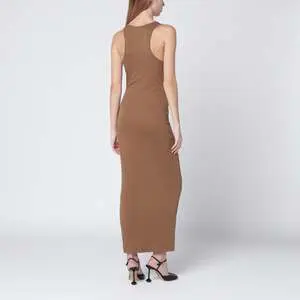 ENTIRE STUDIOS Sleeveless Cotton-blend Maxi Dress - Beige