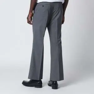 Prada Flared Virgin Wool Trousers