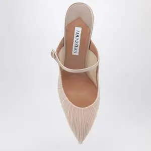 AQUAZZURA Voile Mule 75 Powder