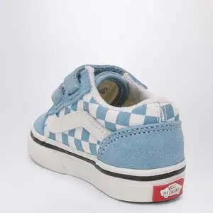 VANS Old Skool Sneakers With Checked Pattern - Light Blue