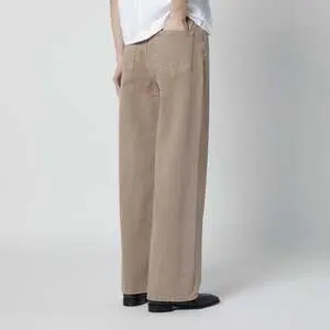 DUNST Sand Relaxed Wide Leg Jeans