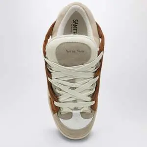 SANTHA Mesh And Suede Sneakers
