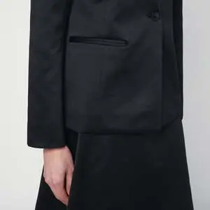 THE GARMENT Single-breasted Cotton Blend Jacket