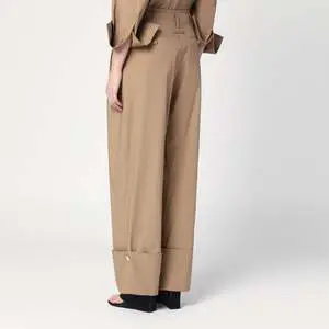DARKPARK Wide Leg Cuffed Trousers