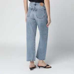 TOTEME Light Washed Cotton Denim Jeans - Blue