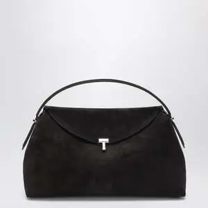 TOTEME Suede T-lock Handbag - Brown