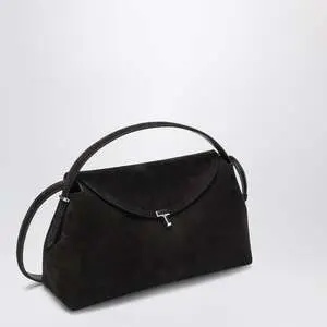 TOTEME Suede T-lock Handbag - Brown