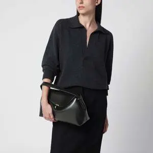 TOTEME T-lock Leather Bag - Black