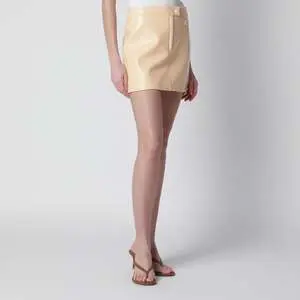 COURREGES Vinyl Mini Skirt - Orange