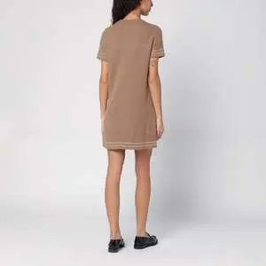 Prada Camel Cashmere Short Dress
