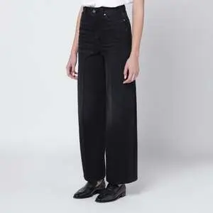 TOTEME Organic Cotton Faded Effect Wide Leg Jeans