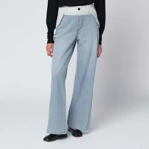 Sacai Light Wash Jeans For Women