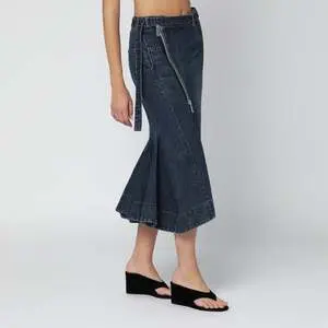 Sacai Asymmetric Denim Skirt