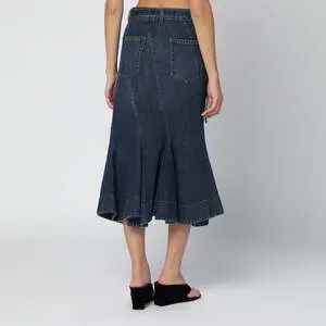 Sacai Asymmetric Denim Skirt