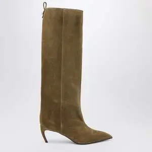 Attico Lea Military High Boot - Green