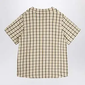 MINI RODINI Checked Organic Cotton Shirt