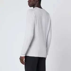 ROBERTO COLLINA Cashmere Blend Crew Neck Sweater - Grey