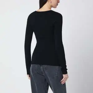 TOTEME Wool-blend Knit Top With Ribbed Design