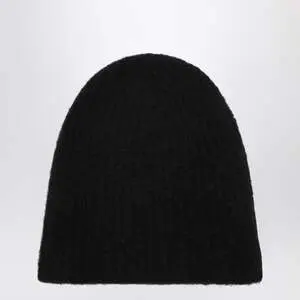 ROBERTO COLLINA Cashmere And Silk Blend Ribbed Beanie - Black