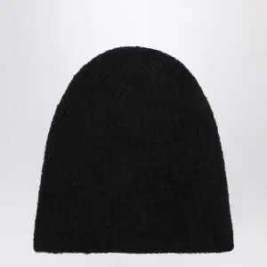 ROBERTO COLLINA Cashmere And Silk Blend Ribbed Beanie - Black