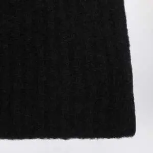 ROBERTO COLLINA Cashmere And Silk Blend Ribbed Beanie - Black