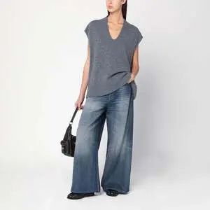 ROBERTO COLLINA V-neck Wool Vest