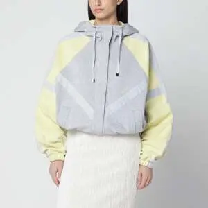 Attico And Yellow Color-block Bomber Sweatshirt