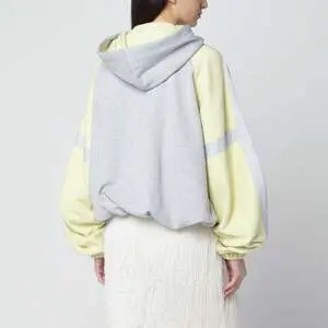 Attico And Yellow Color-block Bomber Sweatshirt
