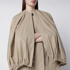 TOTEME Cotton Cape Coat - Beige