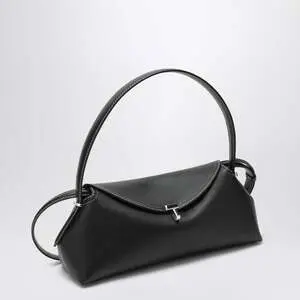 TOTEME T-lock Bag In Grained Leather - Black
