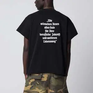 DAGGER Cotton Distressed T-shirt