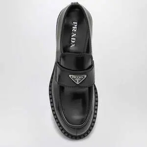 Prada Brushed Leather Loafers