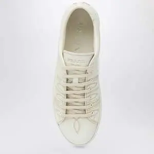 Prada Leather Lace-up Sneakers