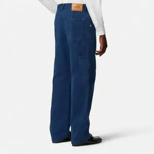 Versace Petrol Cotton Carpenter Trousers